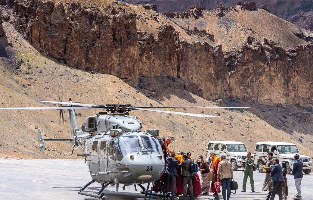 In rebuff to China, India shows photos of Dalai Lama flown in army ...