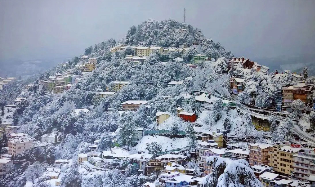 Timely snow, rain eases fear of dry summer in Dharamshala - Tibetan Review